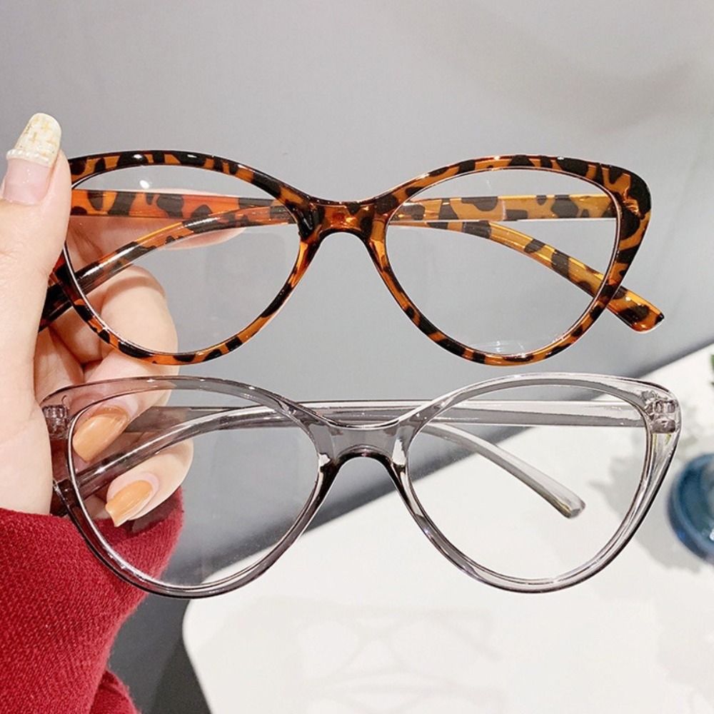 PC Transparent Anti-Blue Light Glasses Women's High-definition ...