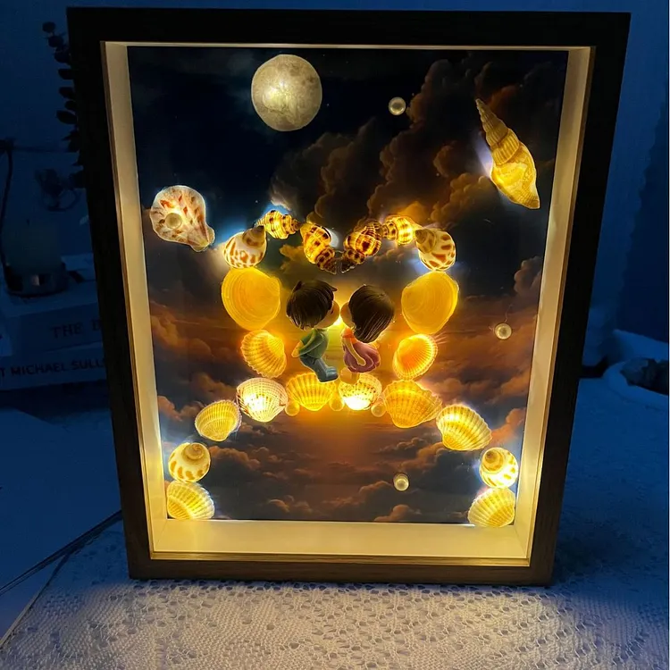 👨‍ ️‍💋‍👨DIY Shell Conch Starry Sky Lamp