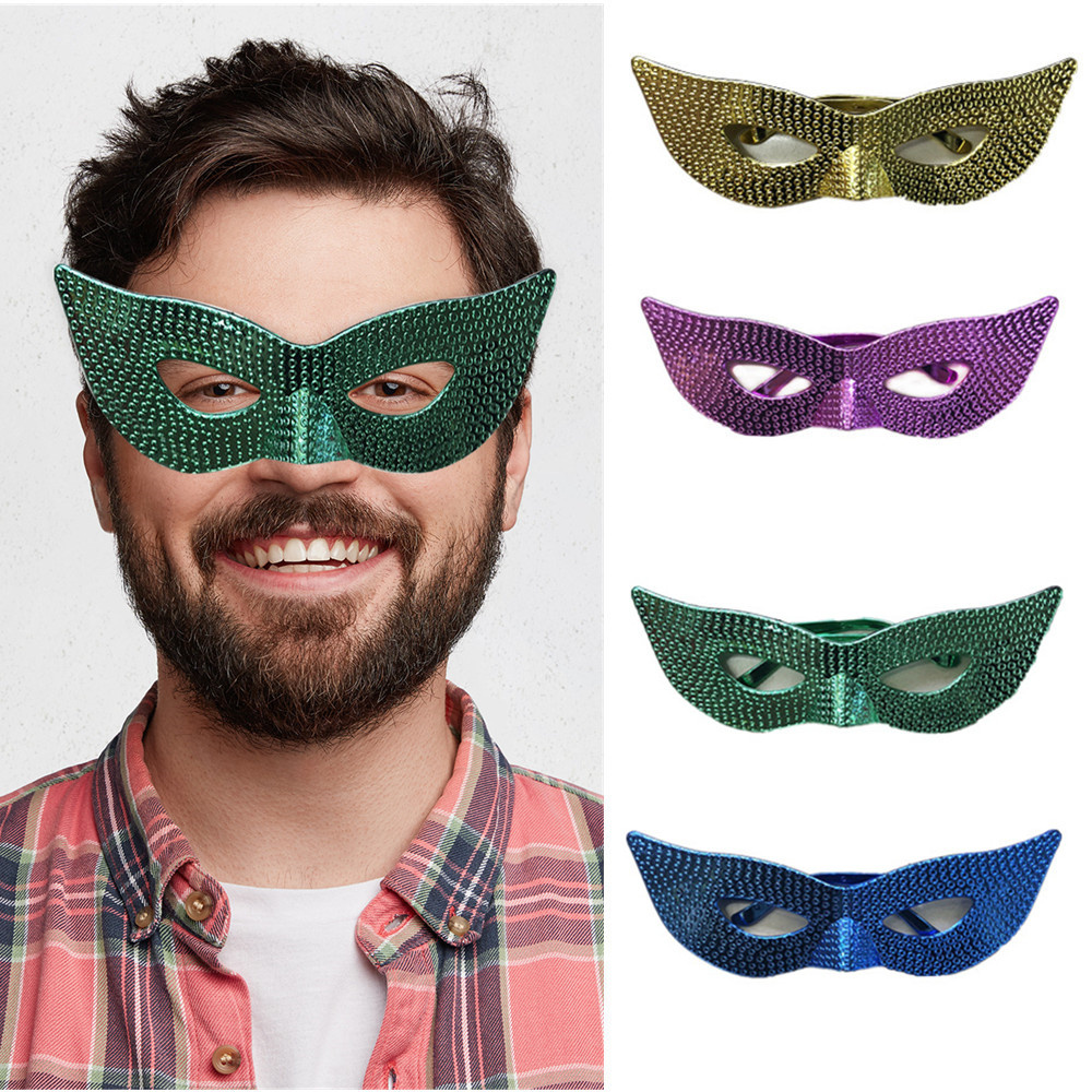 New Carnival Party Masked Sequin Gradient Glasses Half Face Mask ...