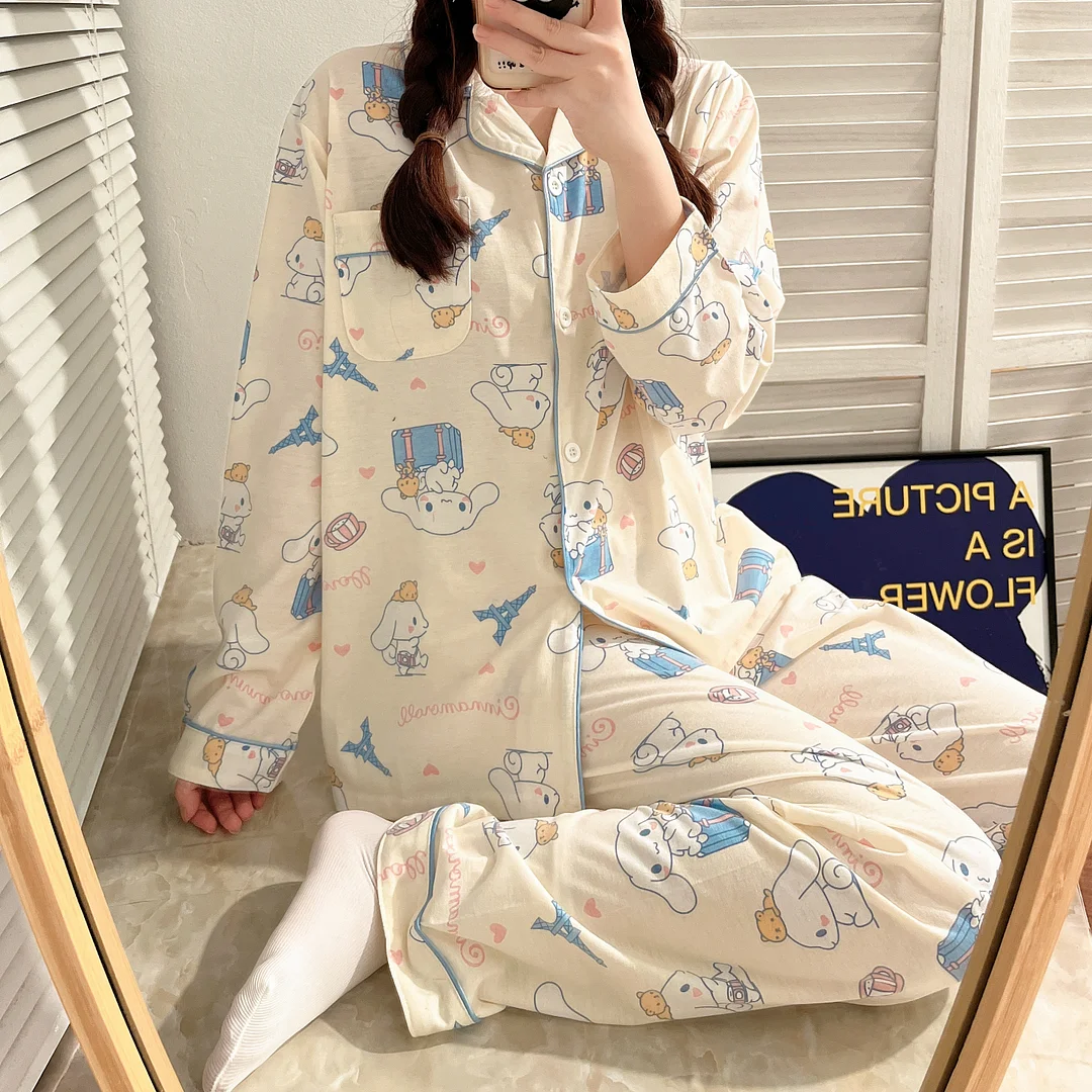 CINNAMOROLL LONG SLEEVE PAJAMA SET