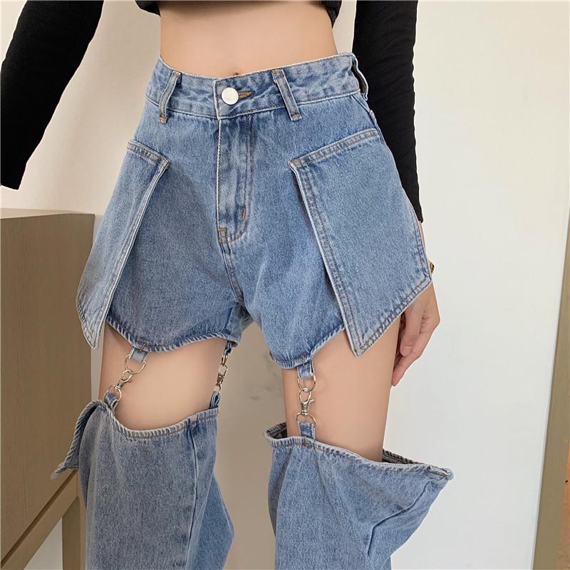 DETACHABLE SHORTS JEANS