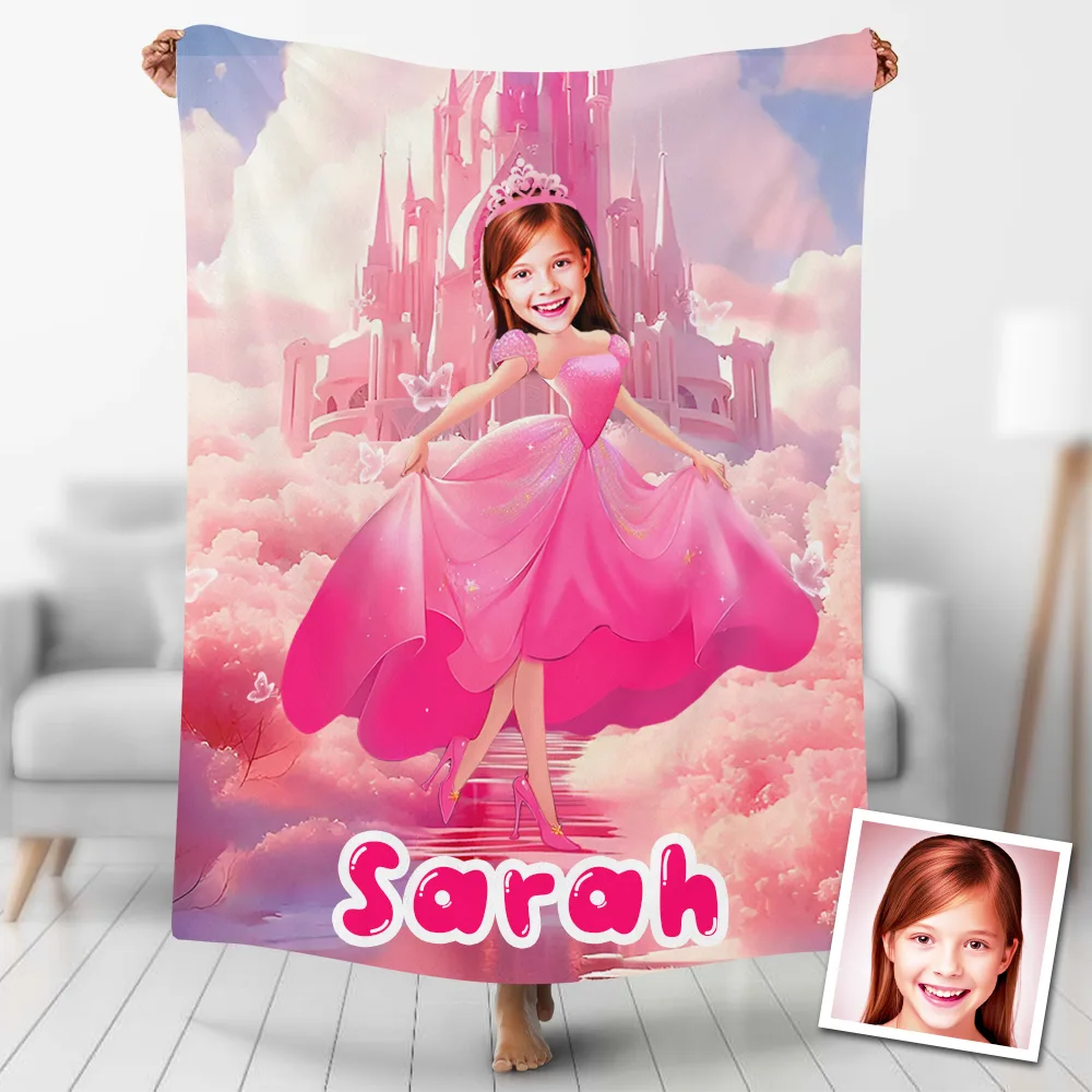 Custom Blankets Personalized Aurora Princess Basketball