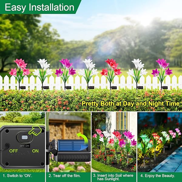 Garden Lily Solar Lily Lights