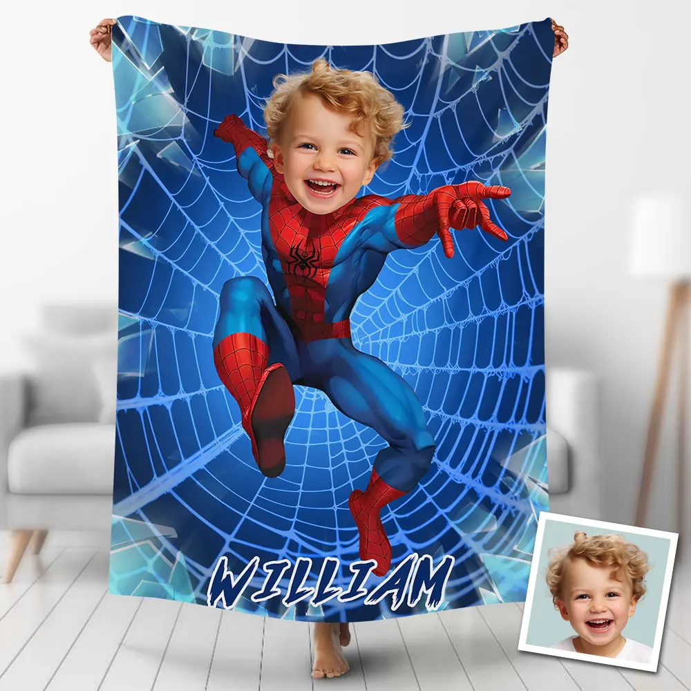 Custom Blankets Personalized Spider-Man Blanket
