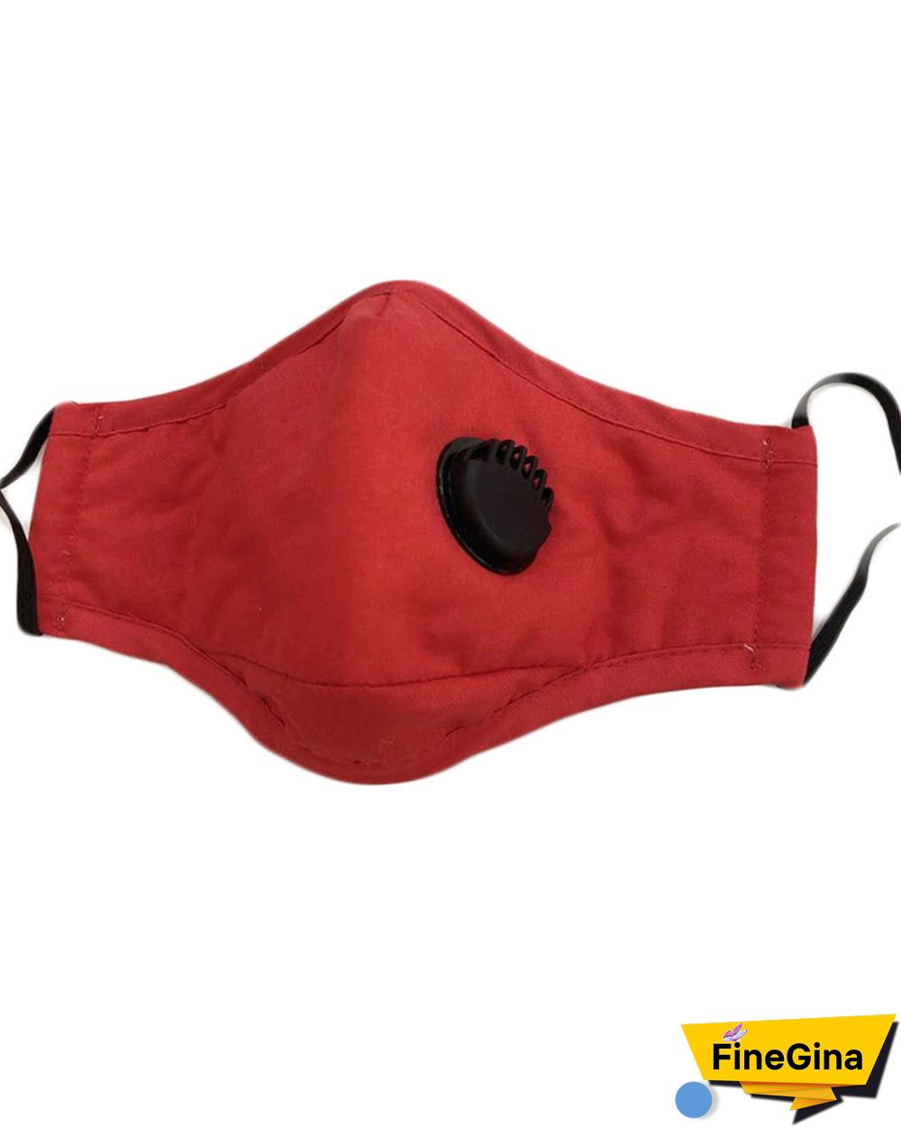 FineGina Breathing Washable Ear Loop Valve Face Mask