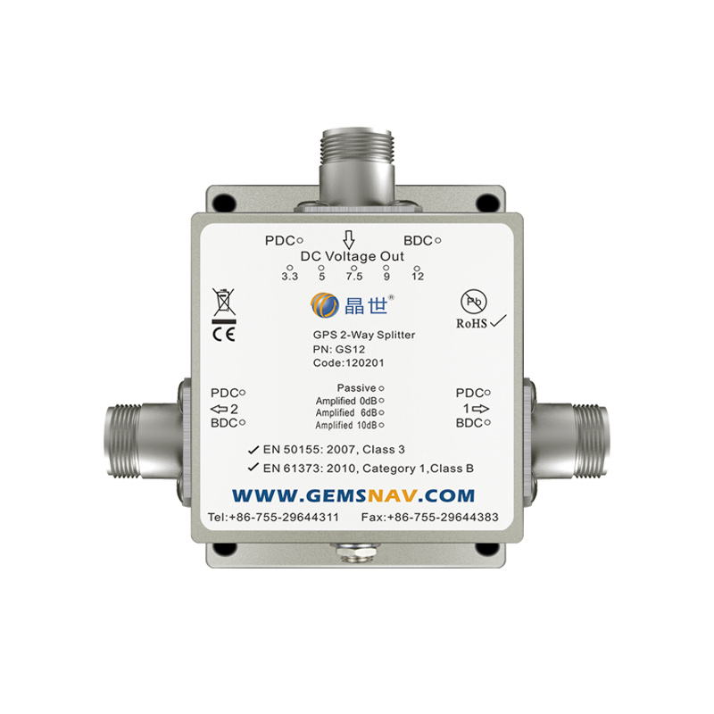 2 Way GPS and GNSS Active Antenna Splitter GS12