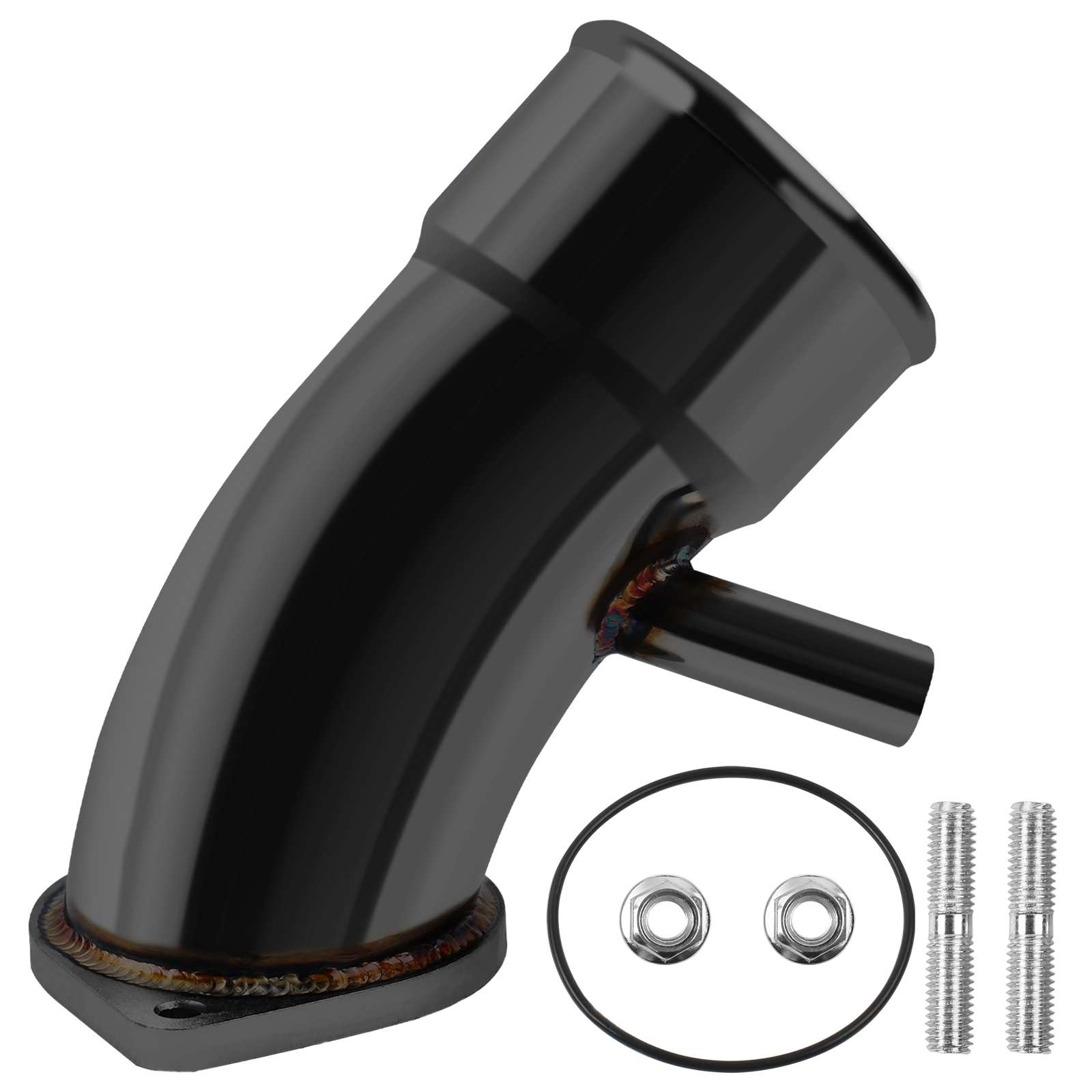 3.5" Polished Turbo Intake Horn Kit For 2017-2019 GM 6.6L L5P Duramax ...