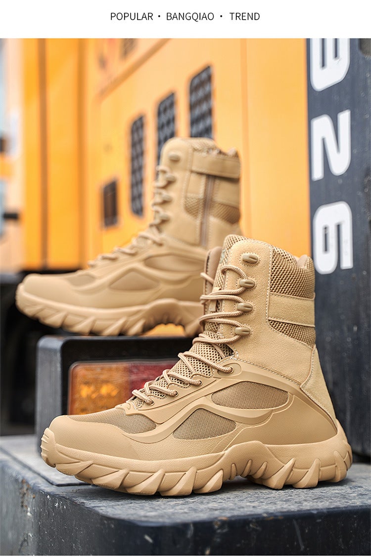 Men's High Martin Boots Ultralight Tooling Outdoor Men's Boots - EGEMISS