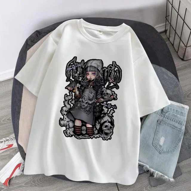 GOTHIC GIRL PRINT TEE SHIRT
