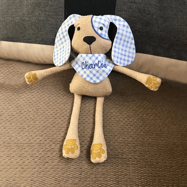 Memory Doggie Doll Souvenir Sewing template Set - With Instructions
