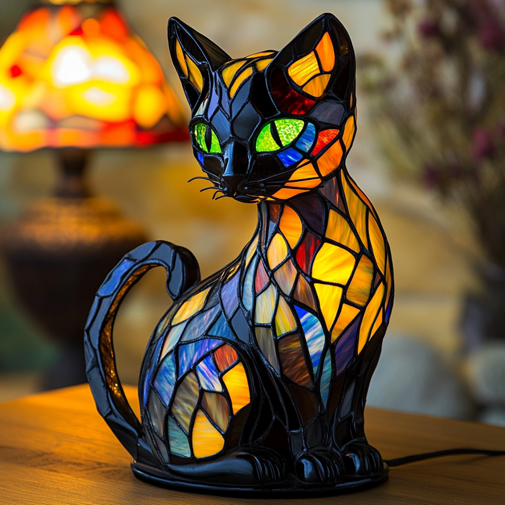 Black Cat Lamp
