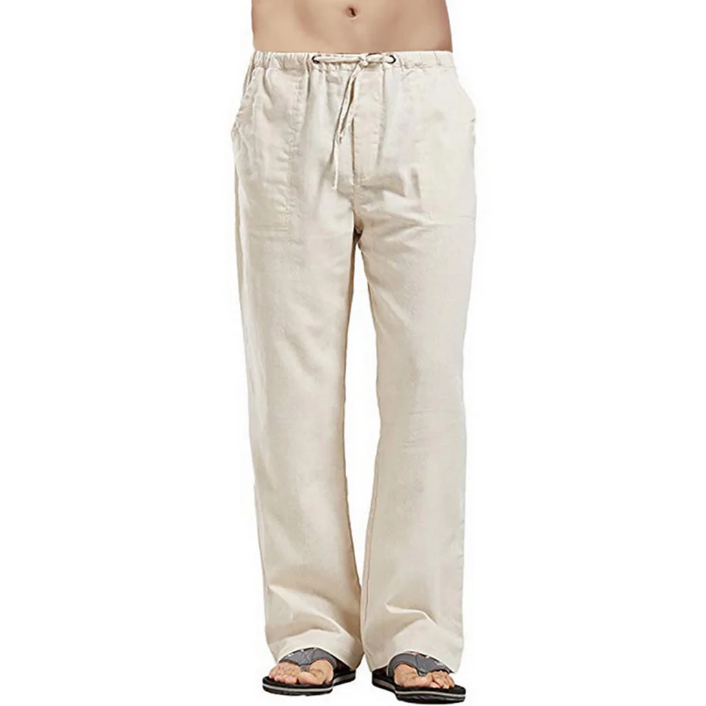 Men's Business Casual Linen Pants