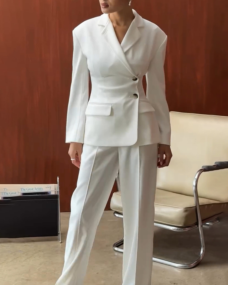 Women's solid color suits