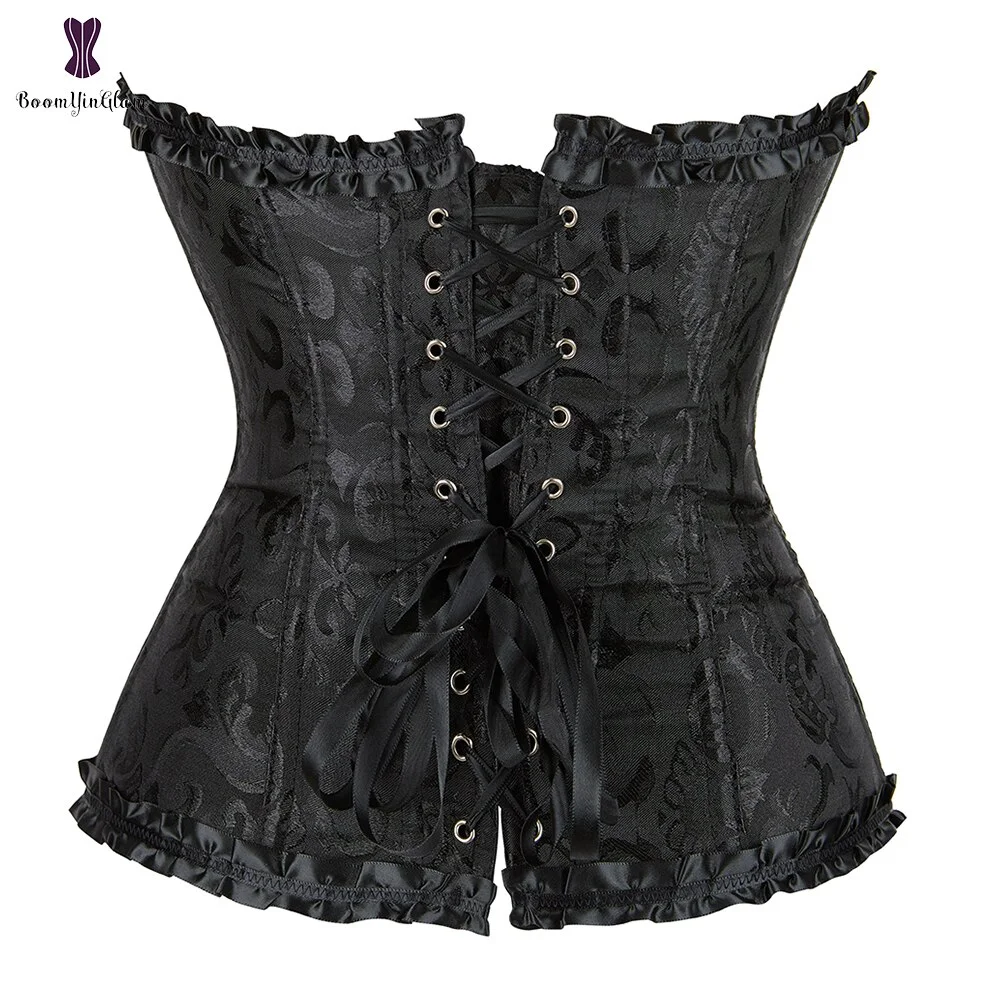 Uaang Body Training Shapewear Corset Pleated Trimmer Corselet Lace Up ...