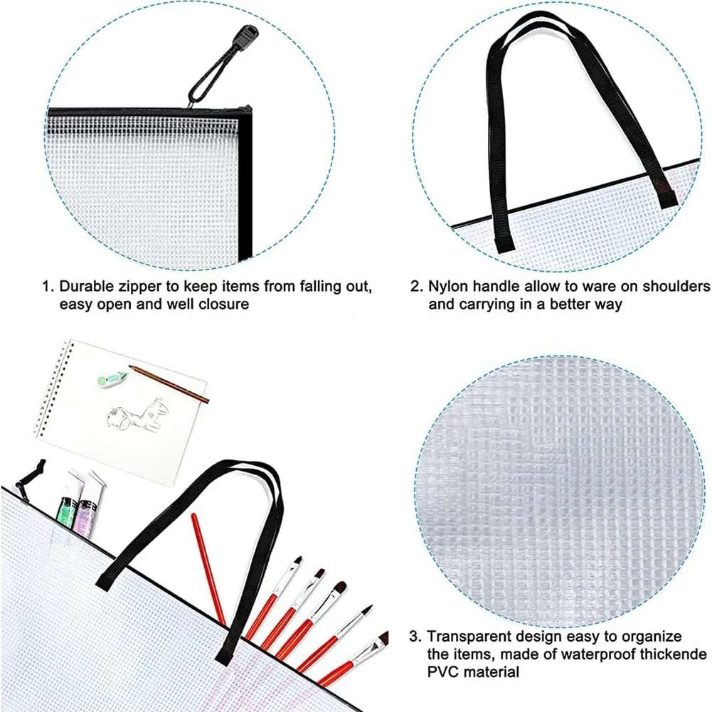 Cross Stitch Mesh File Tote Bag with Handle for Cross Stitch Projects ...