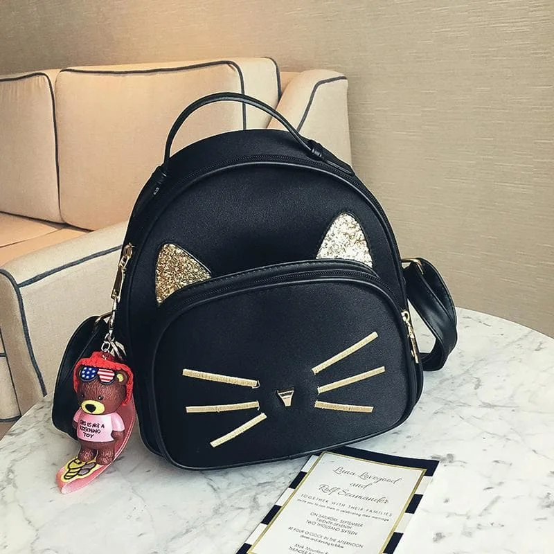 7 Colors Kawaii Glitter Cat Backpack SP1812128