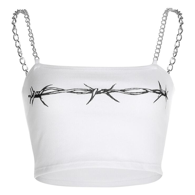 WIRE CHAIN CROP TOP