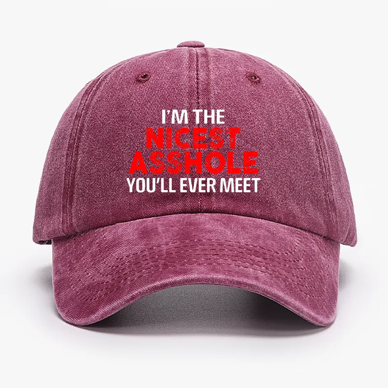 Im The Nicest Asshole You Will Ever Meet Hat