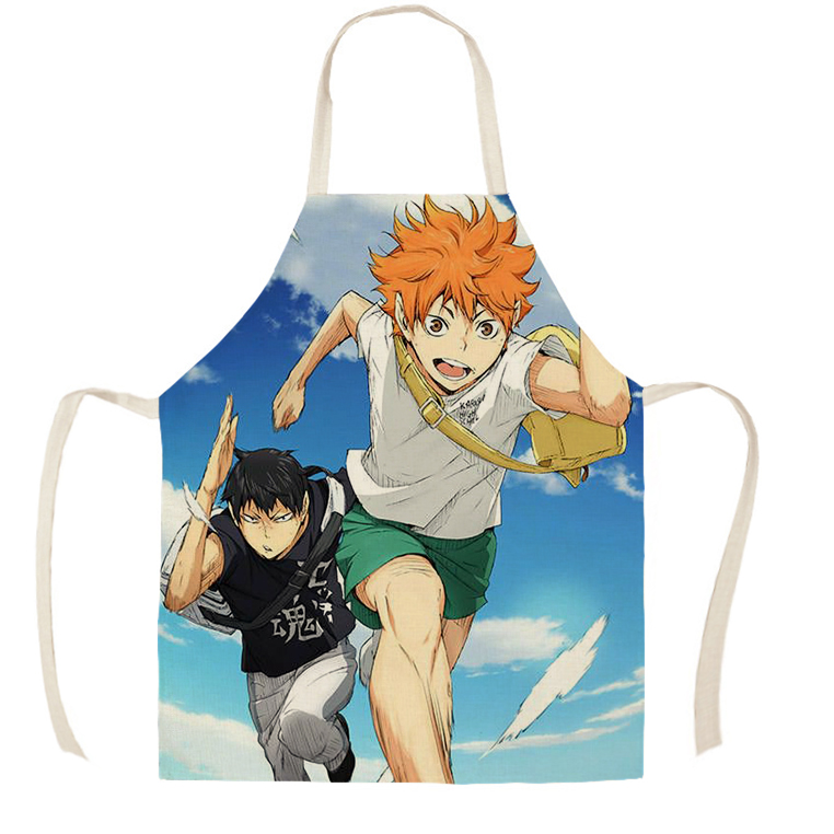 Linen Kitchen Apron - Anime Characters