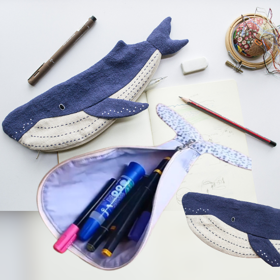 DIY Cute Whale Bag Template Set - With Instructions