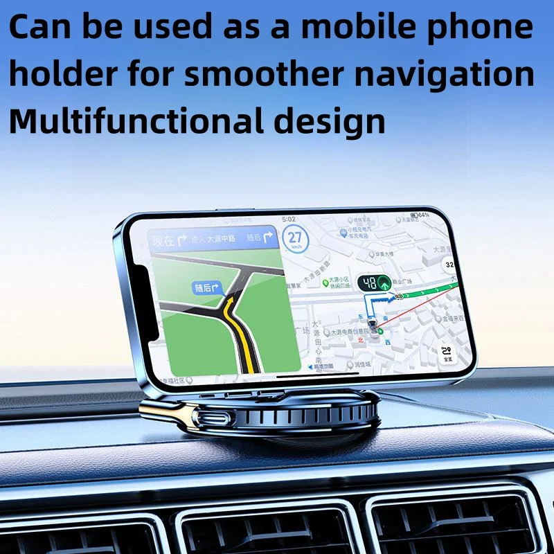 Multifunctional magnetic car phone holder