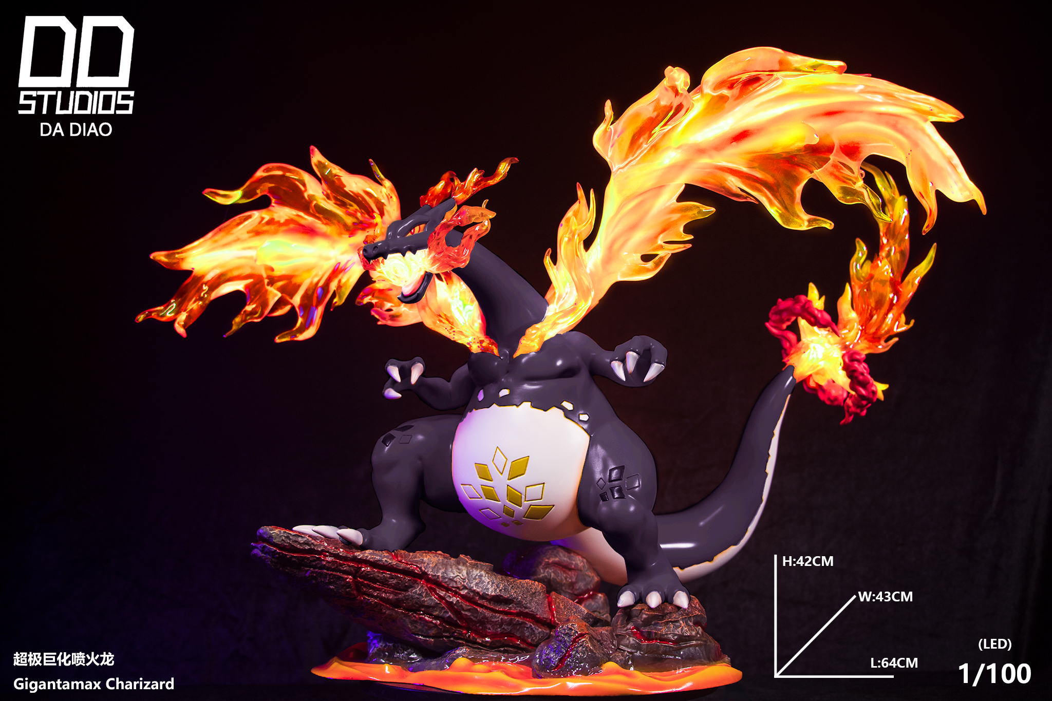 In STOCK Charizard DD Studio Pokemon Anime Figure 1/100 Resin Statue
