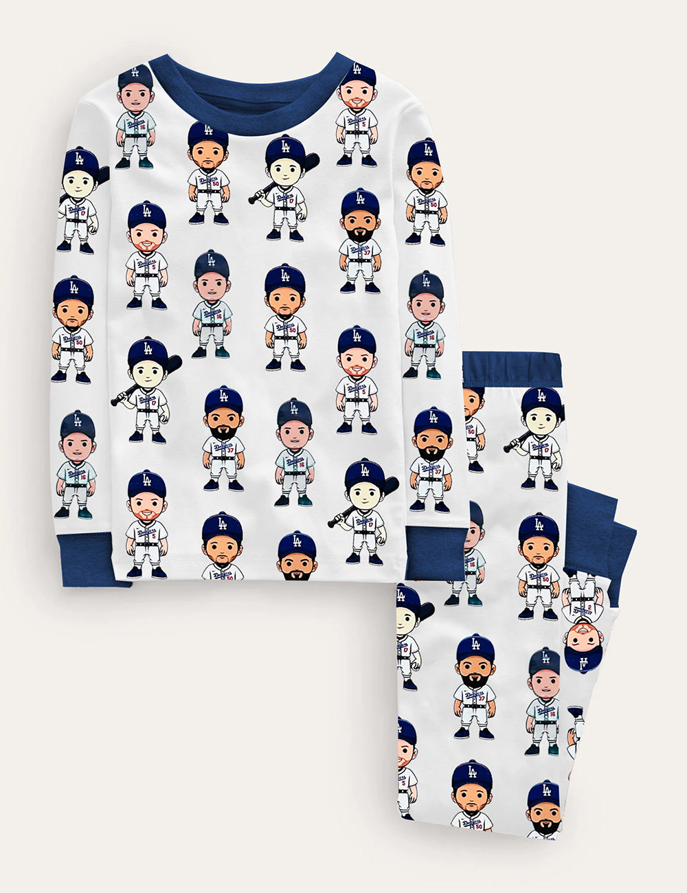 Kid's Dodgers Baseball Pajama Set