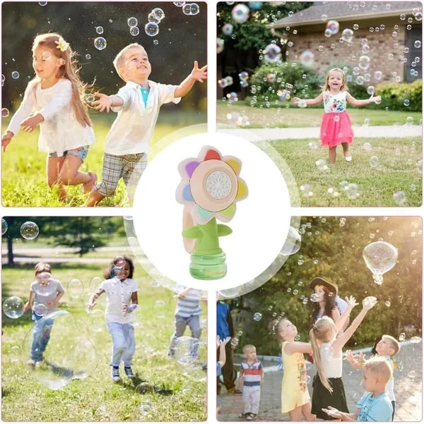 Color Flower Bubble Machine