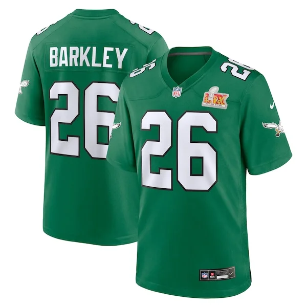 Saquon Barkley Philadelphia Eagles Nike Super Bowl LIX 2nd Alternate ...