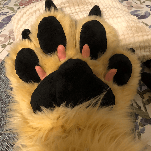 Feral Style Puffy Hand Paw Sewing Template Ruler - With Instructions