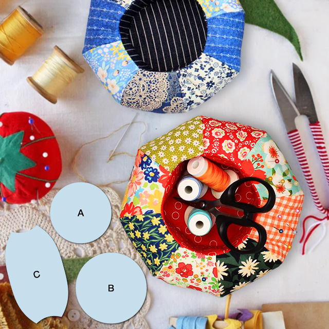 DIY Basket Pin Cushion Tutorial + Template Included