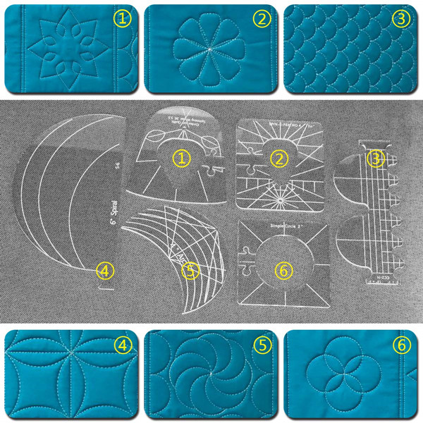 Machine Quilting Ruler Set