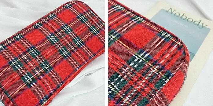 VINTAGE RED CHECKERED HANDBAG 202106主动下架