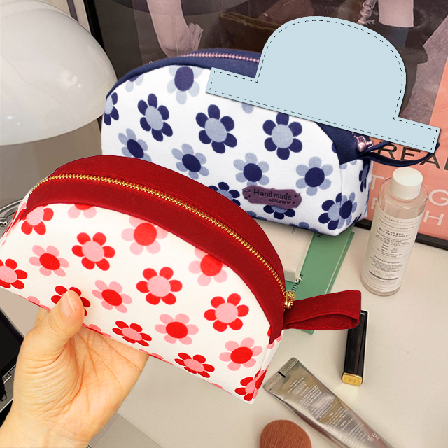 Half Moon Makeup Bag - Template + Tutorial