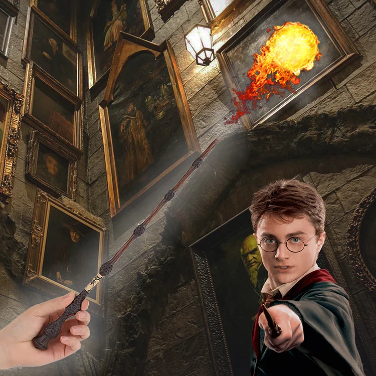 Real Fireball Shooting Wand + Spells Book!