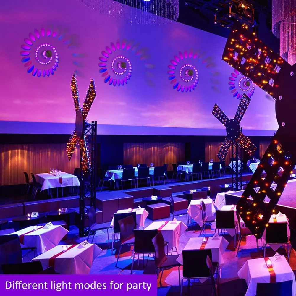RGB Spiral Hole LED Wall Light Effect Wall Lamp With Remote Controller ...
