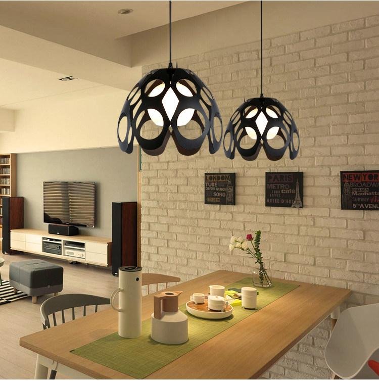 modern cage pendant light iron minimalist retro Scandinavian loft ...