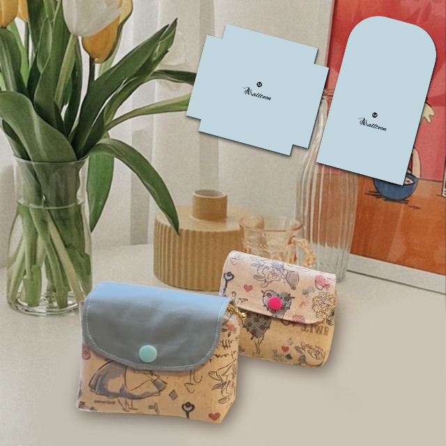 DIY mini Pouch - Include Instructions + Template