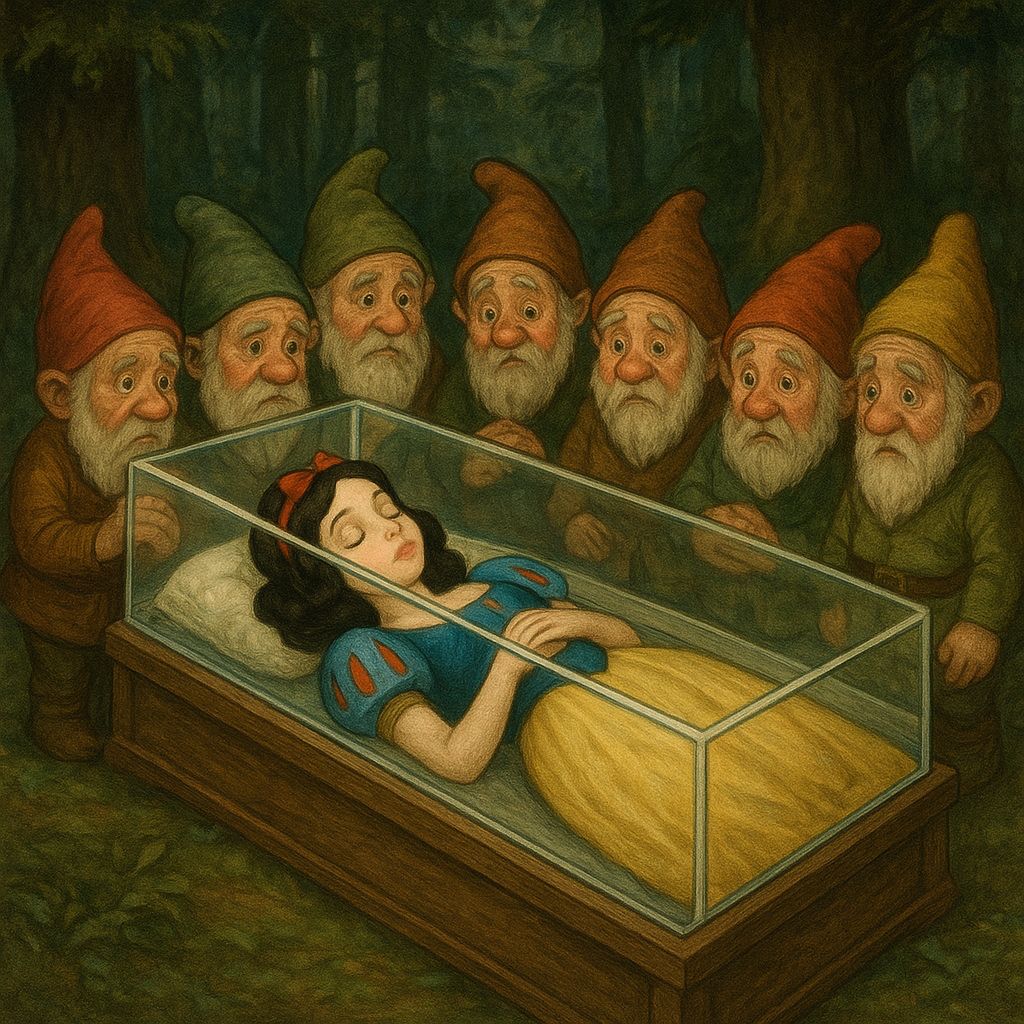 Sylvia-Seven Dwarfs and Snow White (velvet cloth) full crystal round ...