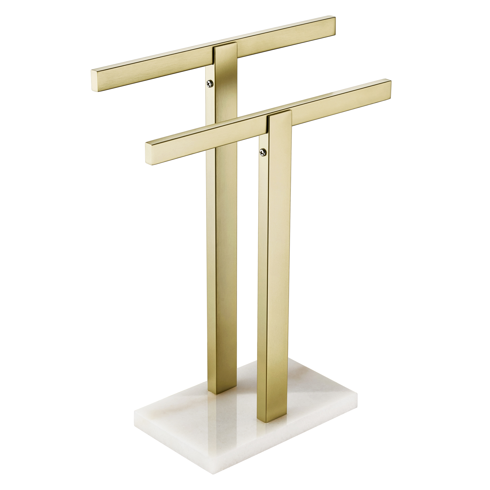 KOKOSIRI Hand Towel Bars Standing Towel Rack with Marble Base for ...