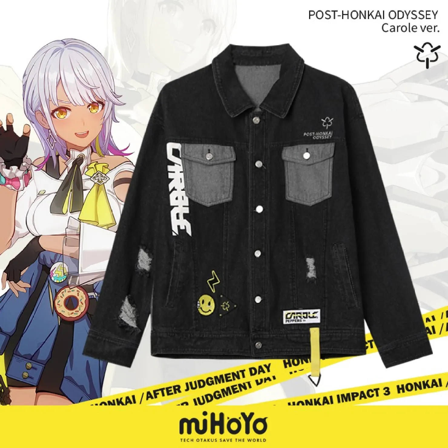 Honkai 3rd Carol Character Impression Denim jacket [Original Honkai ...