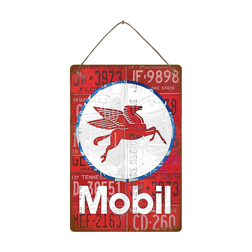 Mobil - Wooden Signs(12*16Inch)