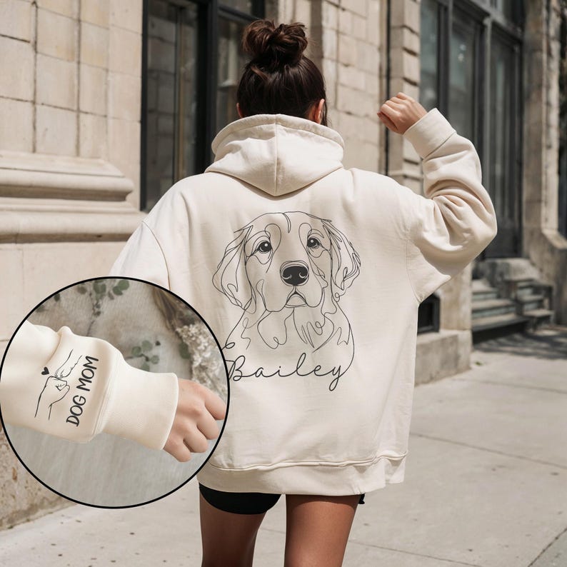 Custom Pet Photo Printed Hoodies, Personalized Dog Sweatshirt Hoodie T ...