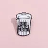 Trash Can Shape Pins