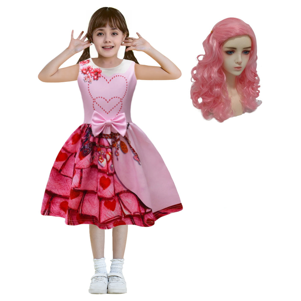Queen Of Hearts Outfit Princess Bridget Pink Dress 2024 Movie Cosplay ...