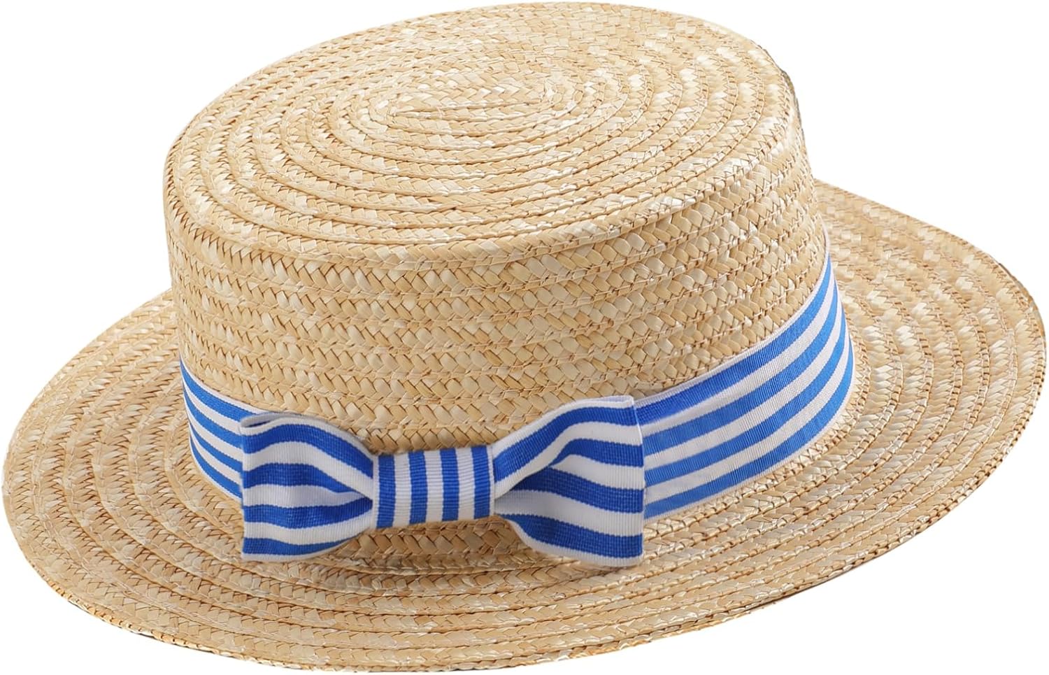 GAR BETHE Mens Brim Boater Hat Gatsby Straw Panama Hat Fedora Summer ...