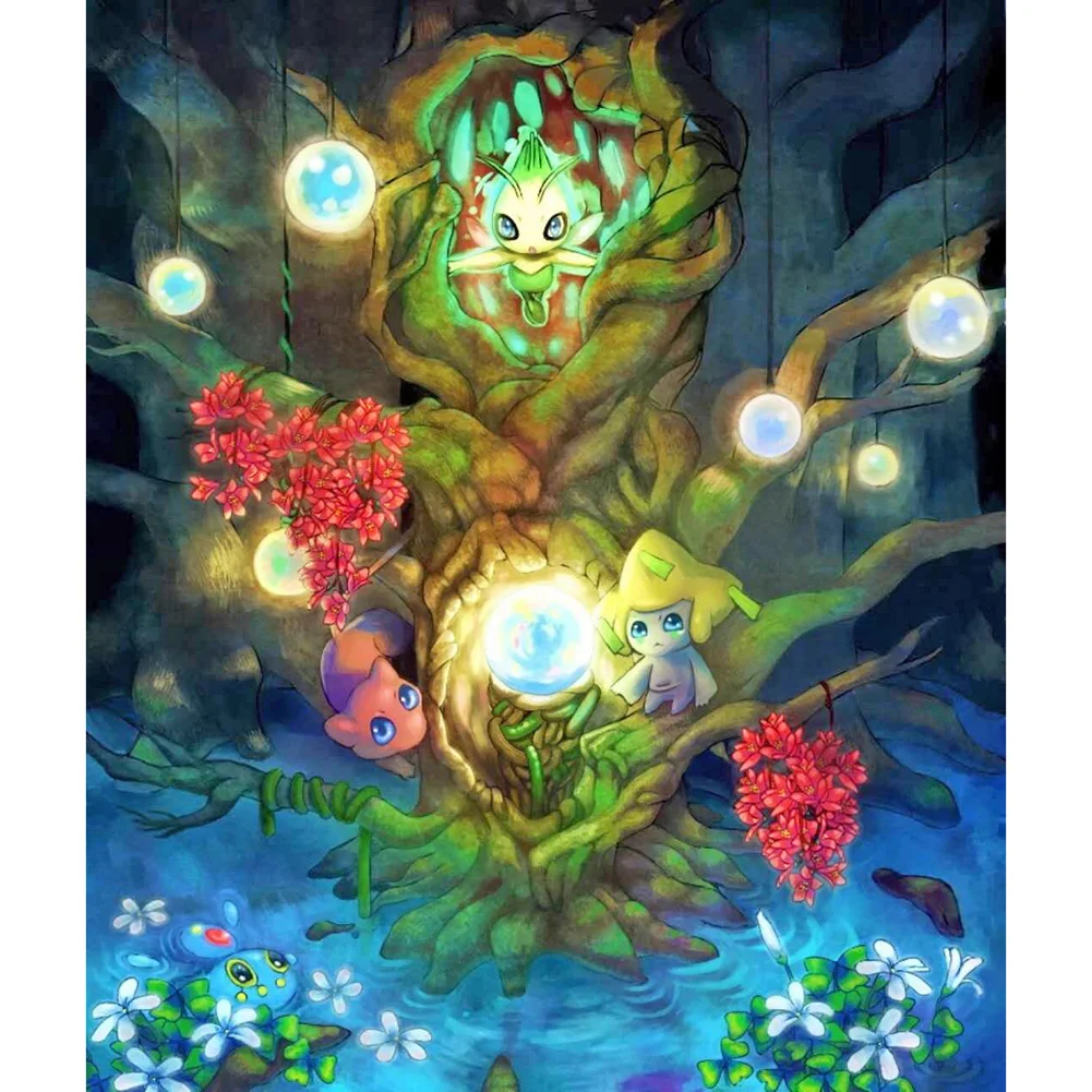 Tree Elves (canvas) full round or square drill diamond painting
