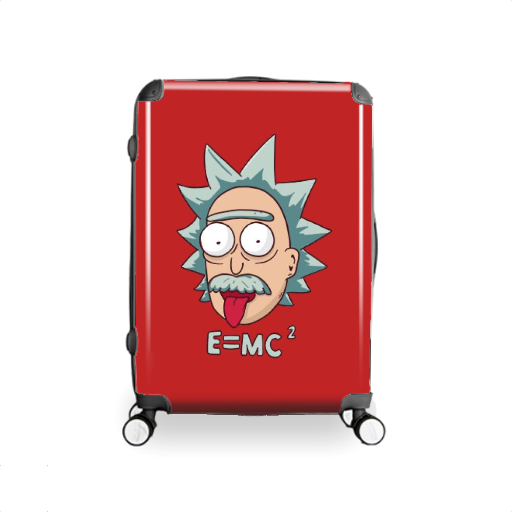 Einstein Rick And The Mass Energy Formula, Rick And Morty Hardside Luggage