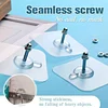 Self Adhesive Nails Wall Mount Non-Trace Screw Hook Stickers