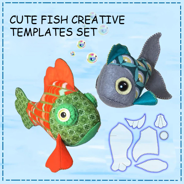 Cute Fish Creative Templates Set